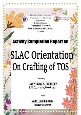 SLAc ACR for Crafting TOS- (10-6-23).docx