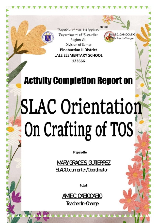 SLAc ACR for Crafting TOS- (10-6-23).docx