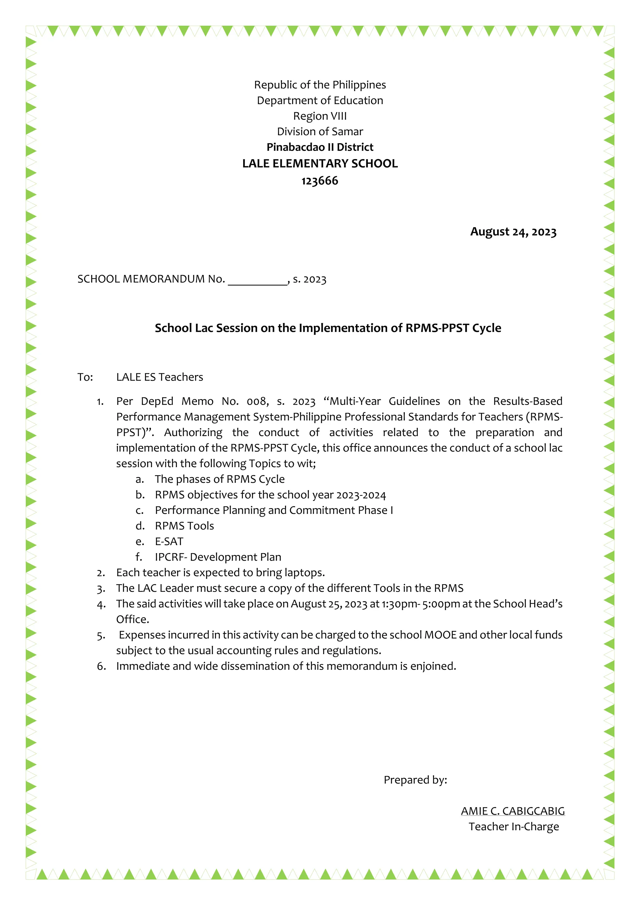 SLAc ACR for Performance Planning and Commitment (RPMS Cycle Phase 1).docx