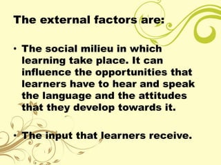 Sla chapter 1 intoduction lutfiana tyas maharani | PPTX