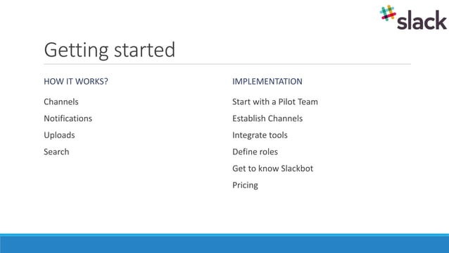 How to implement Slack | PPT