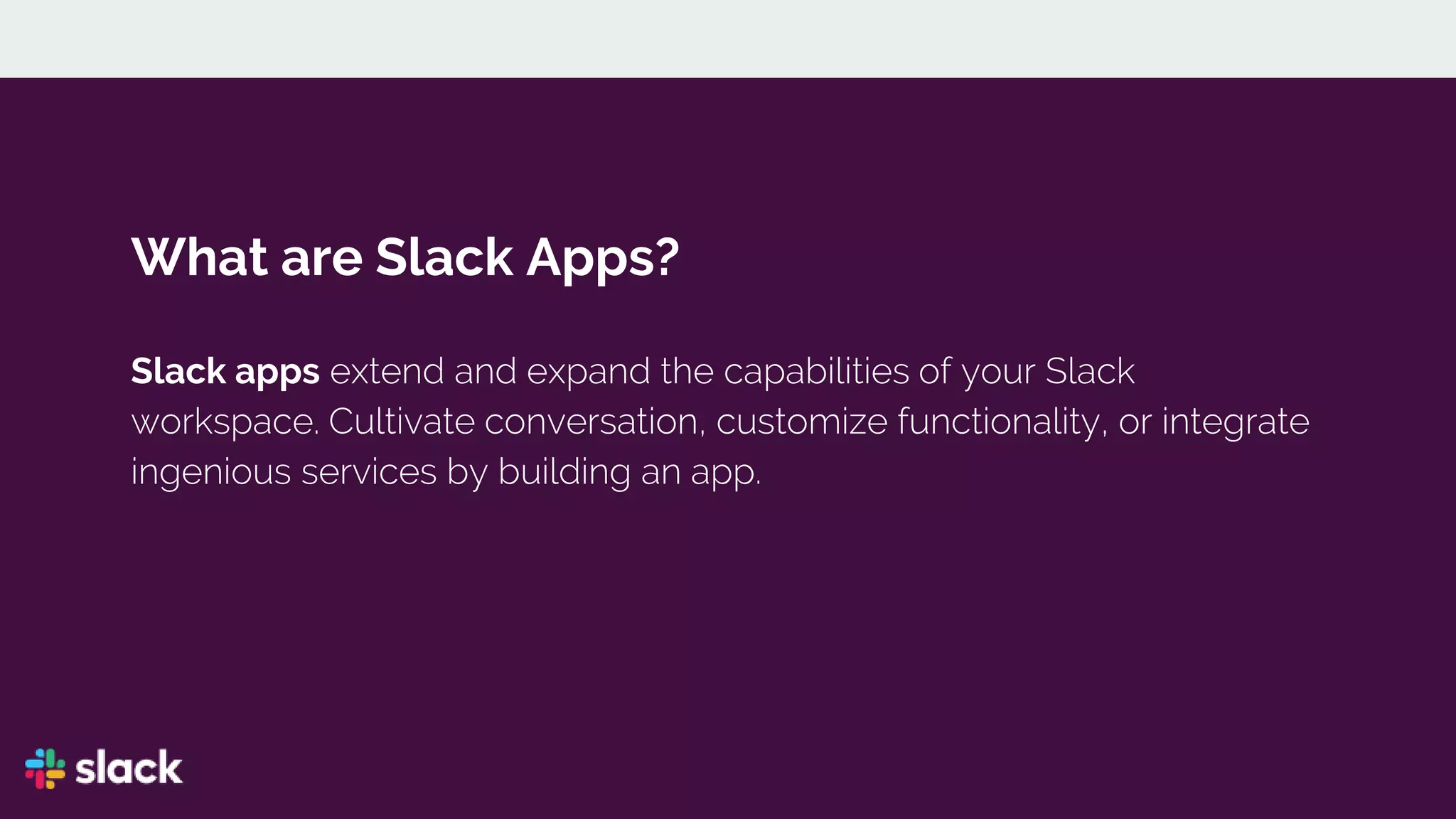 Slack apps | PPT