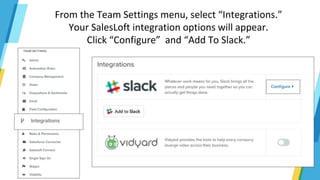 SalesLoft U: Slack Integration for SalesLoft | PDF