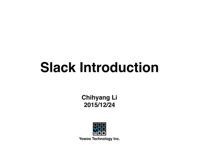 Slack introduction | PDF