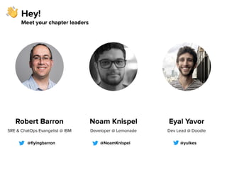 Slack platform community TLV - First Event | PPT