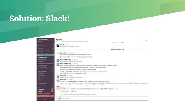 Slack presentation | PDF