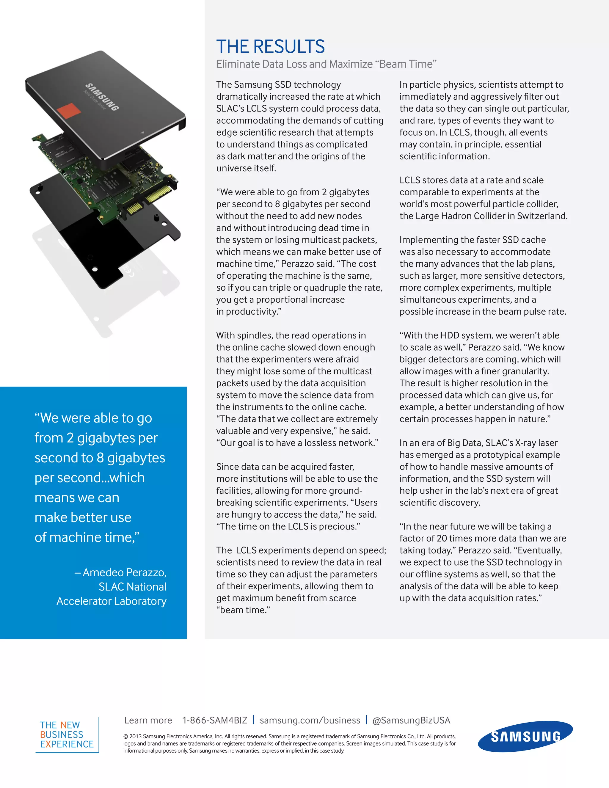 Samsung SSDs Speed Scientific Discovery | PDF