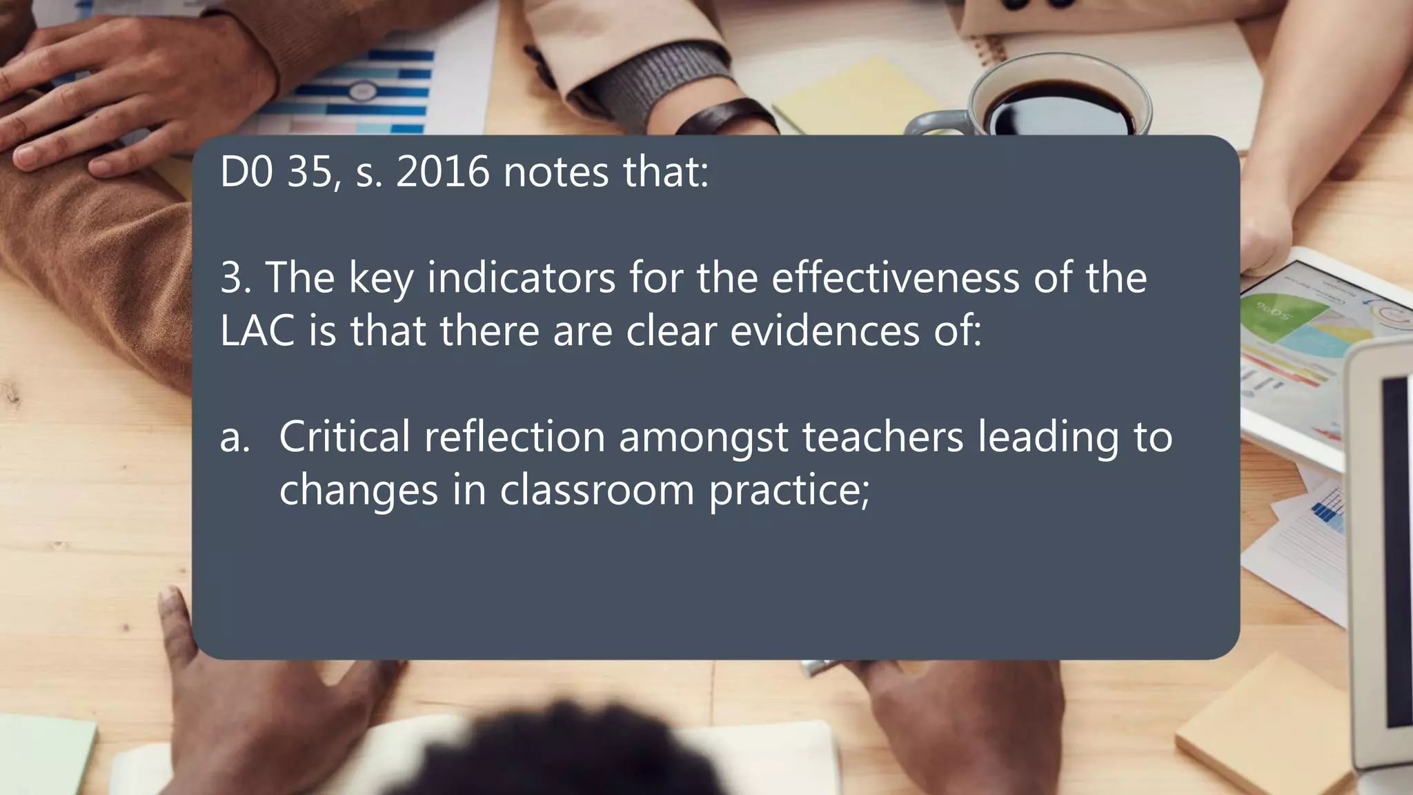 LAC SESSION FOR EDUCATORS | PPTX