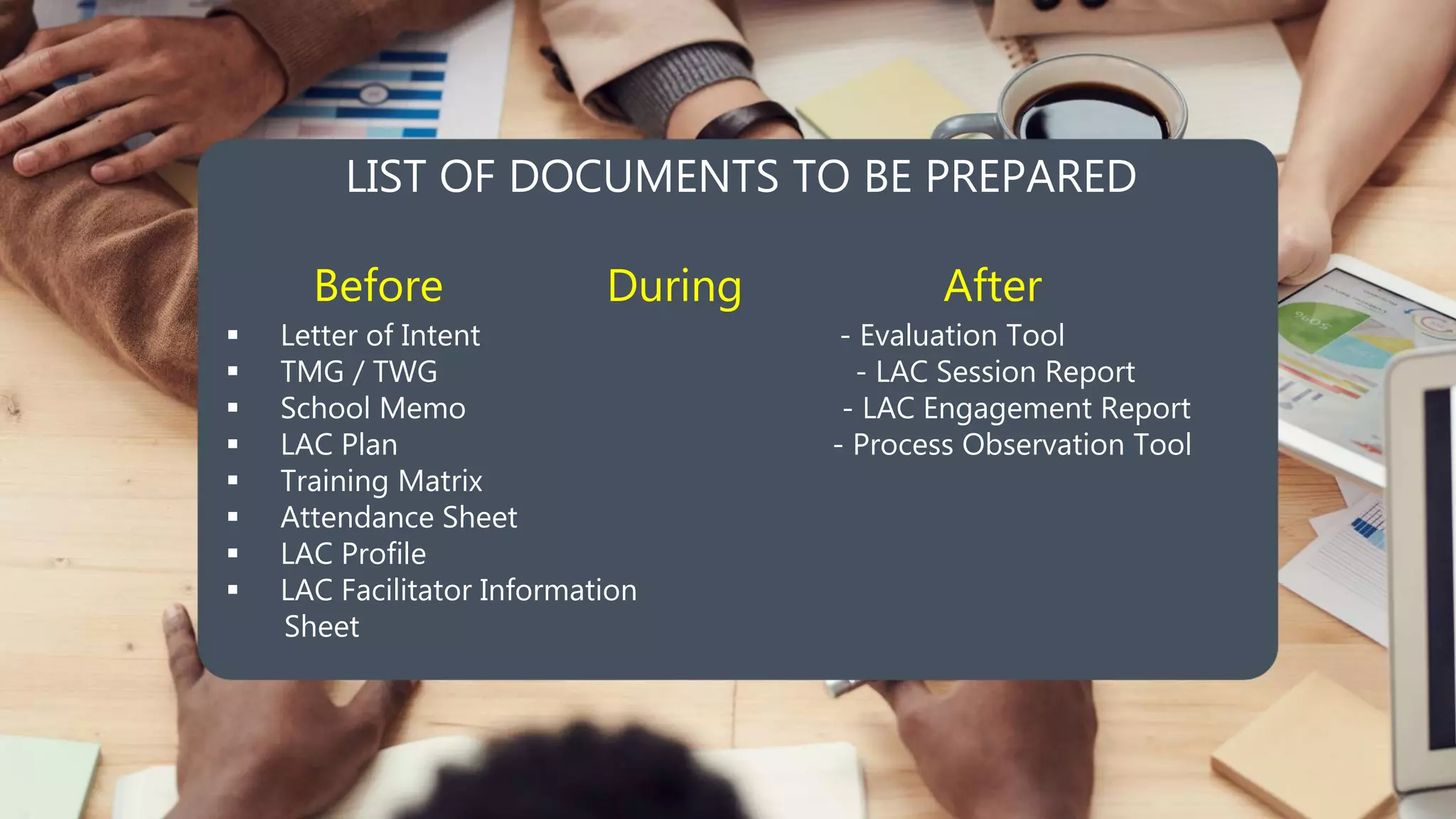 LAC SESSION FOR EDUCATORS | PPTX