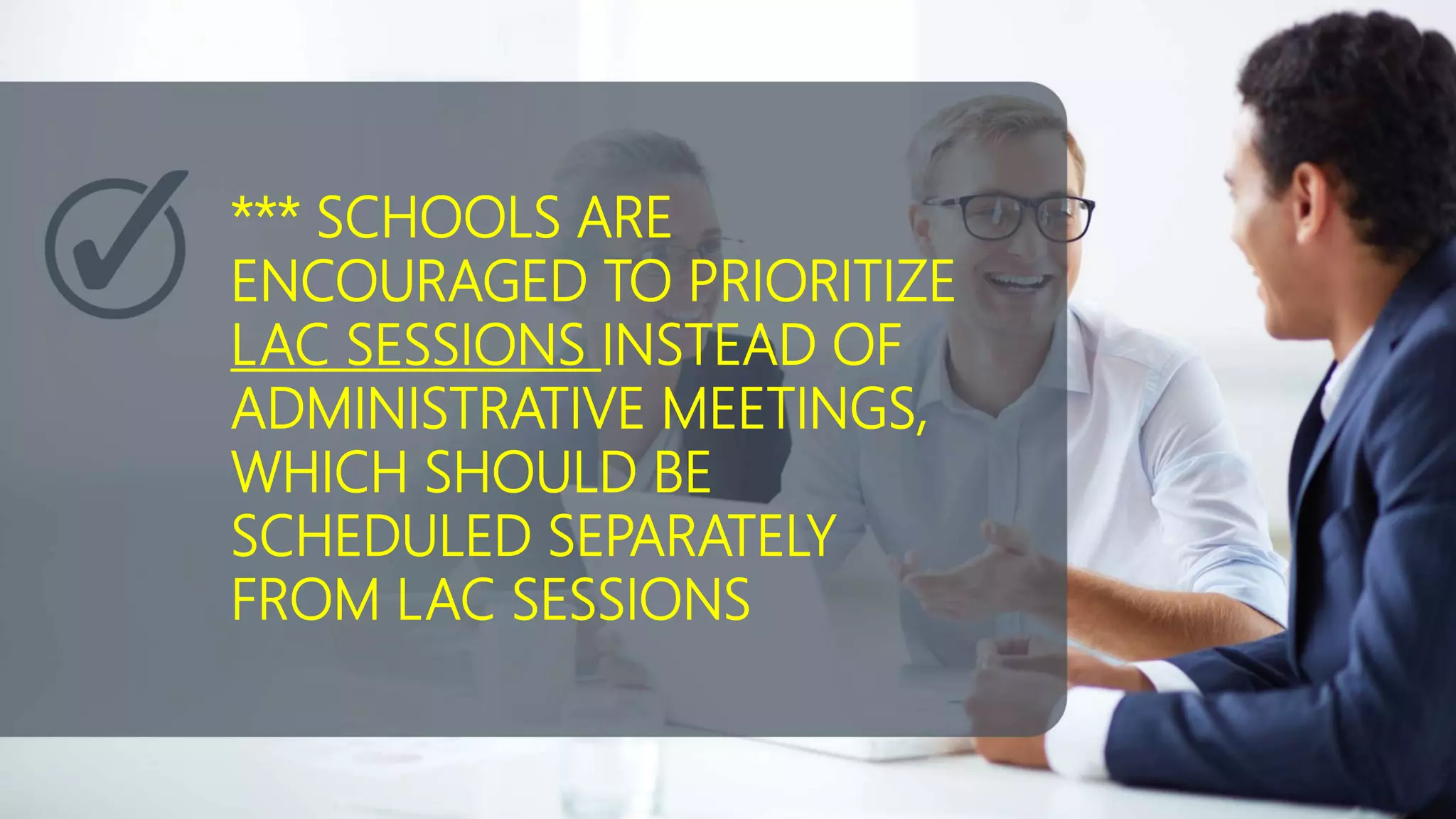 LAC SESSION FOR EDUCATORS | PPTX