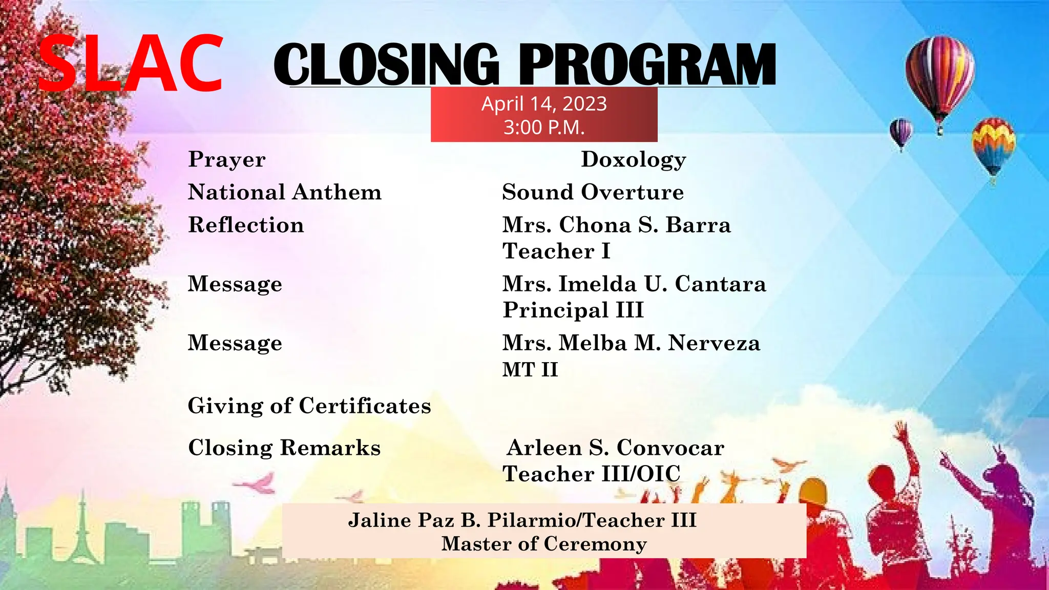 School Learning Action Cell PROGRAM april 14.pptx