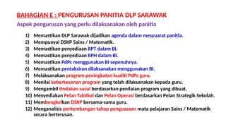 Slaid Instrumen pemantauan DLP Sarawak dual language | PPTX