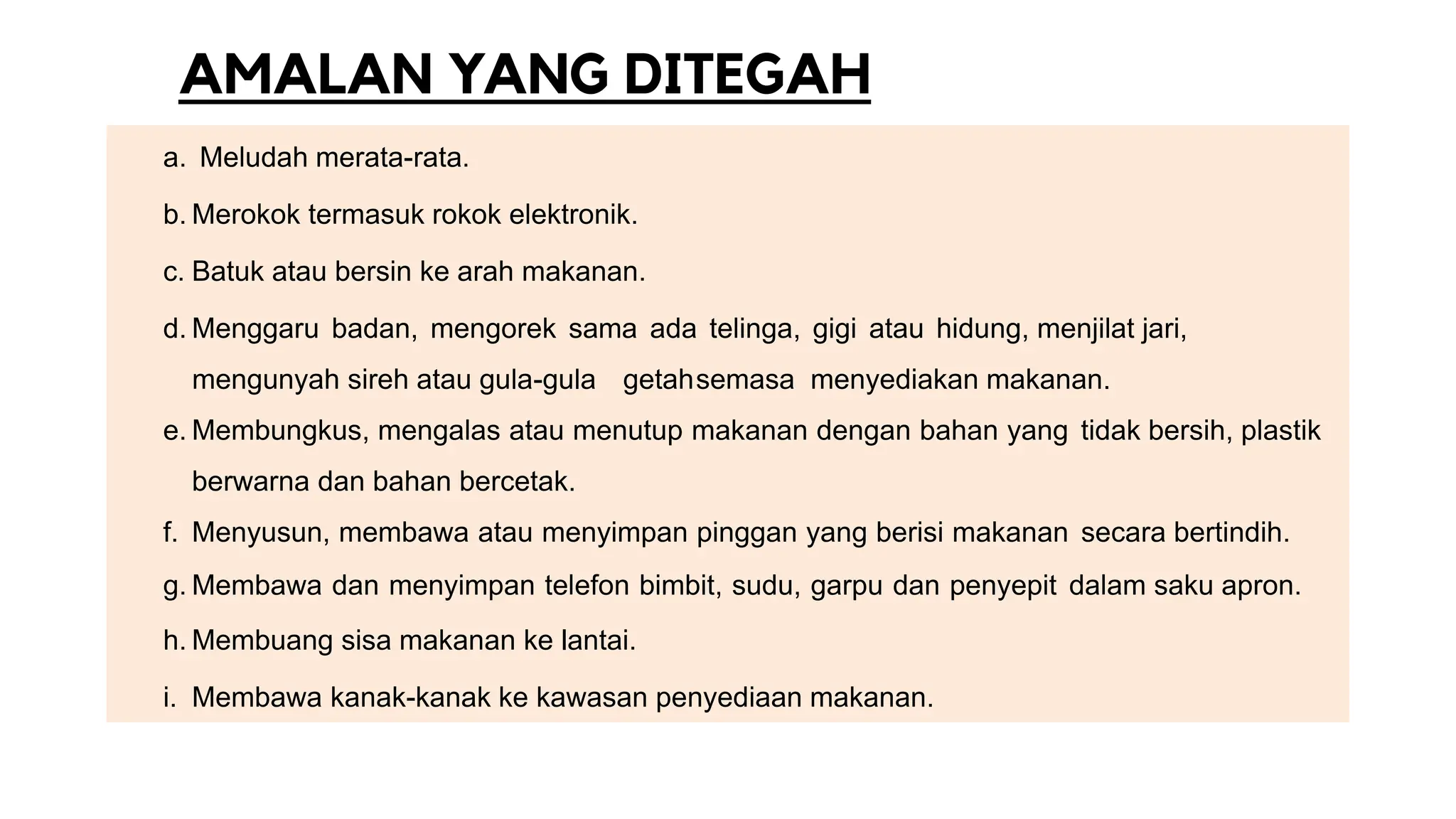 PANDUAN KANTIN SELAMAT, PENGURUSAN KANTIN SEKOLAH SEKOLAH KEMENTERIAN ...