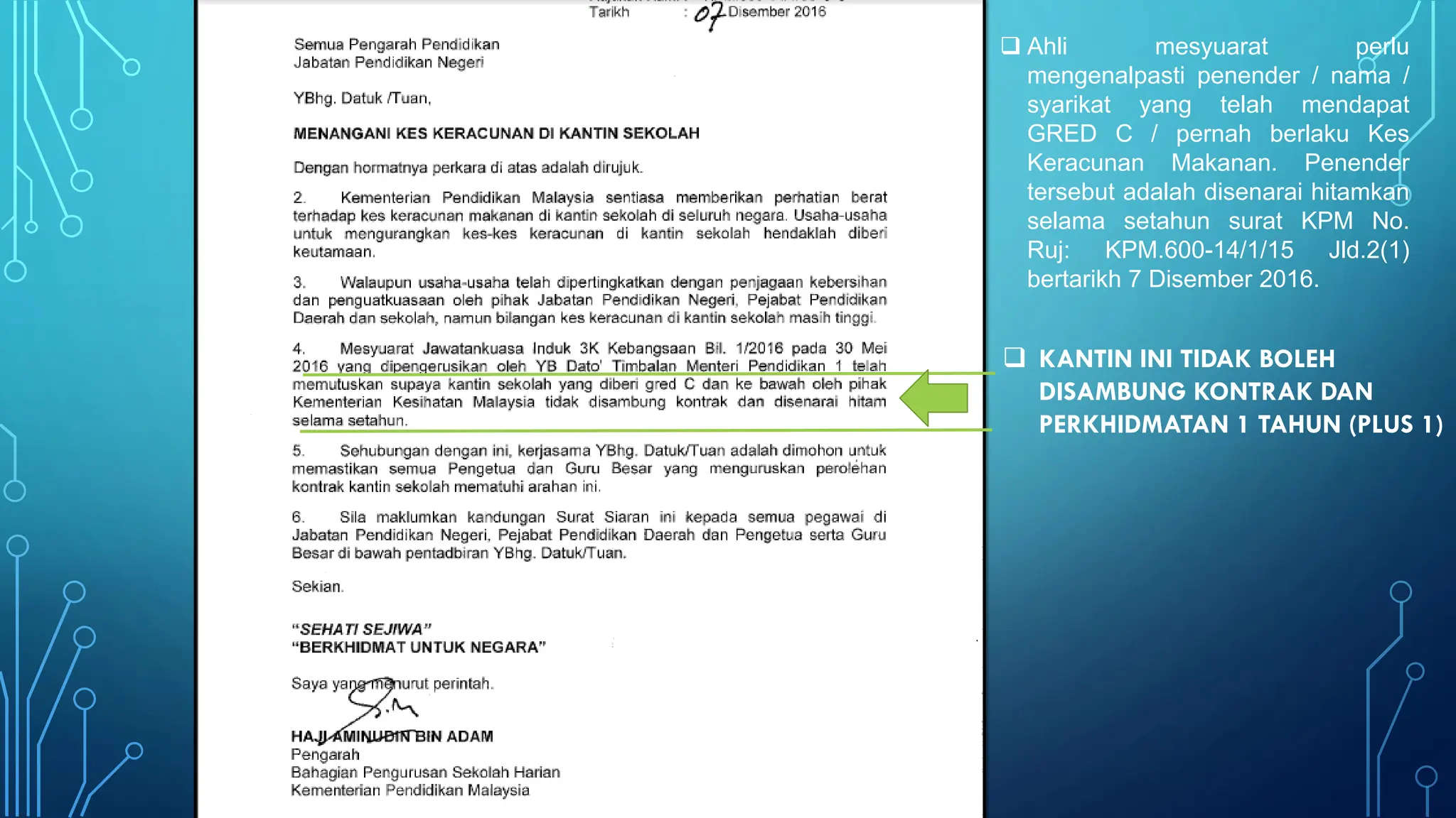 PANDUAN KANTIN SELAMAT, PENGURUSAN KANTIN SEKOLAH SEKOLAH KEMENTERIAN ...