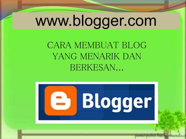 Training Module- Buat BLOG | PPTX