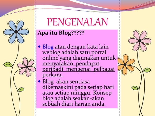 Training Module- Buat BLOG | PPTX