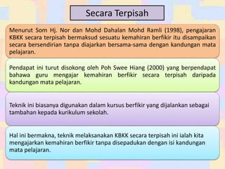 Teknik KBKK dalam PdP | PPTX