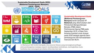 Pengenalan lengkap SDG sumber dari UTem Malaysia | PDF