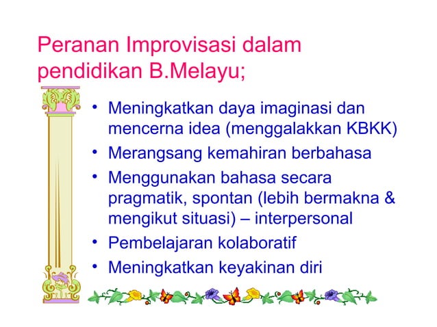 Slaid ppt g improvisasi | PPT