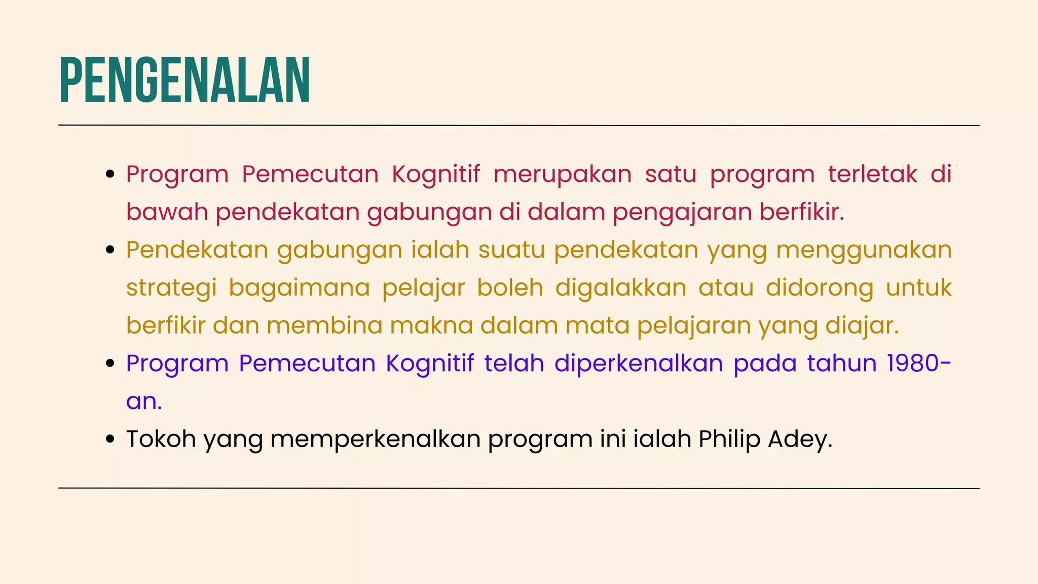 SLAID PROGRAM PEMECUTAN KOGNITIF | PDF