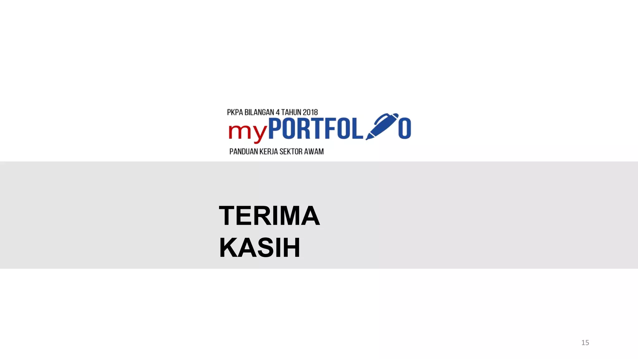 Slaid taklimat my portfolio guru | PPT