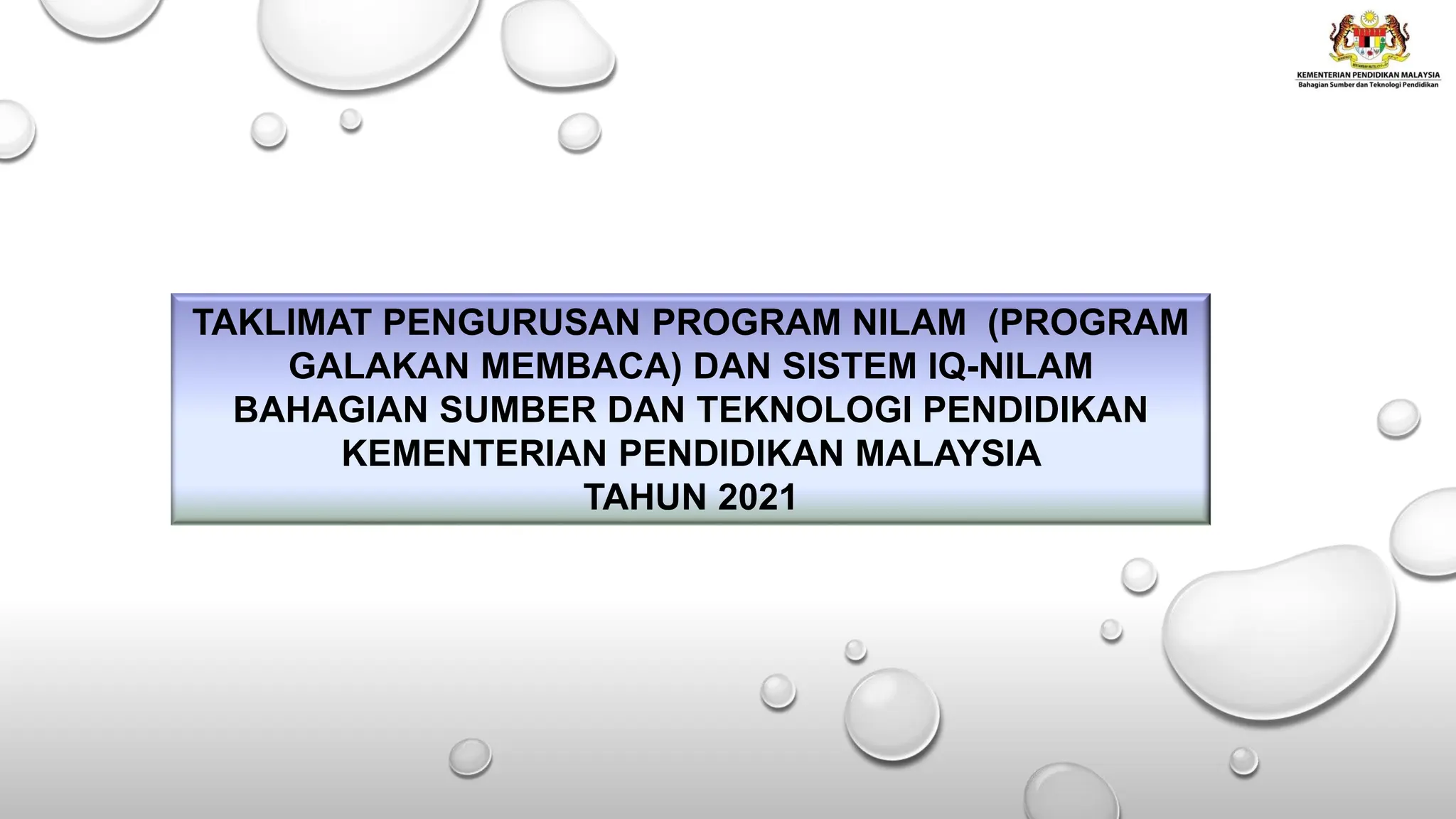 Slaid Taklimat Program NILAM 2021 malaysia | PDF