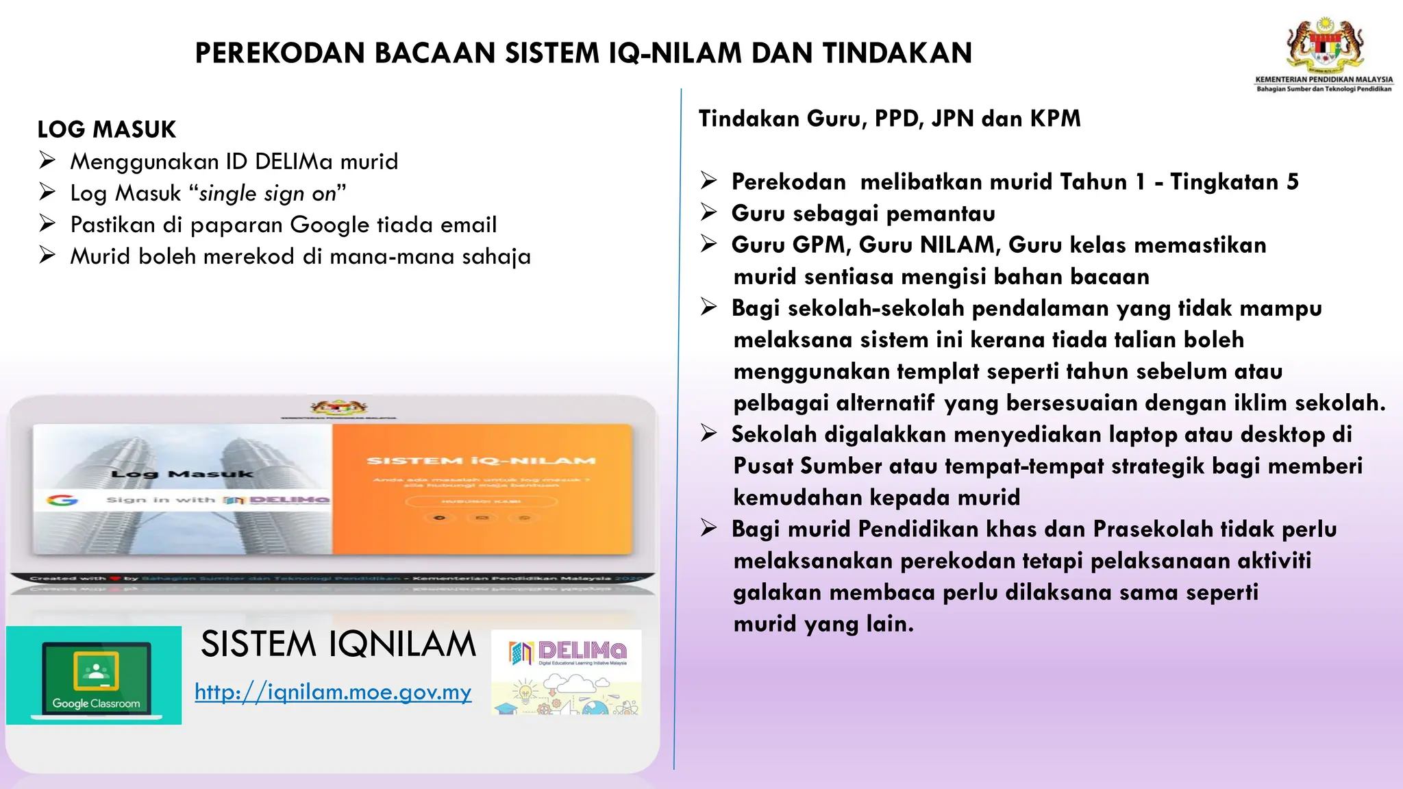 Slaid Taklimat Program NILAM 2021 malaysia | PDF
