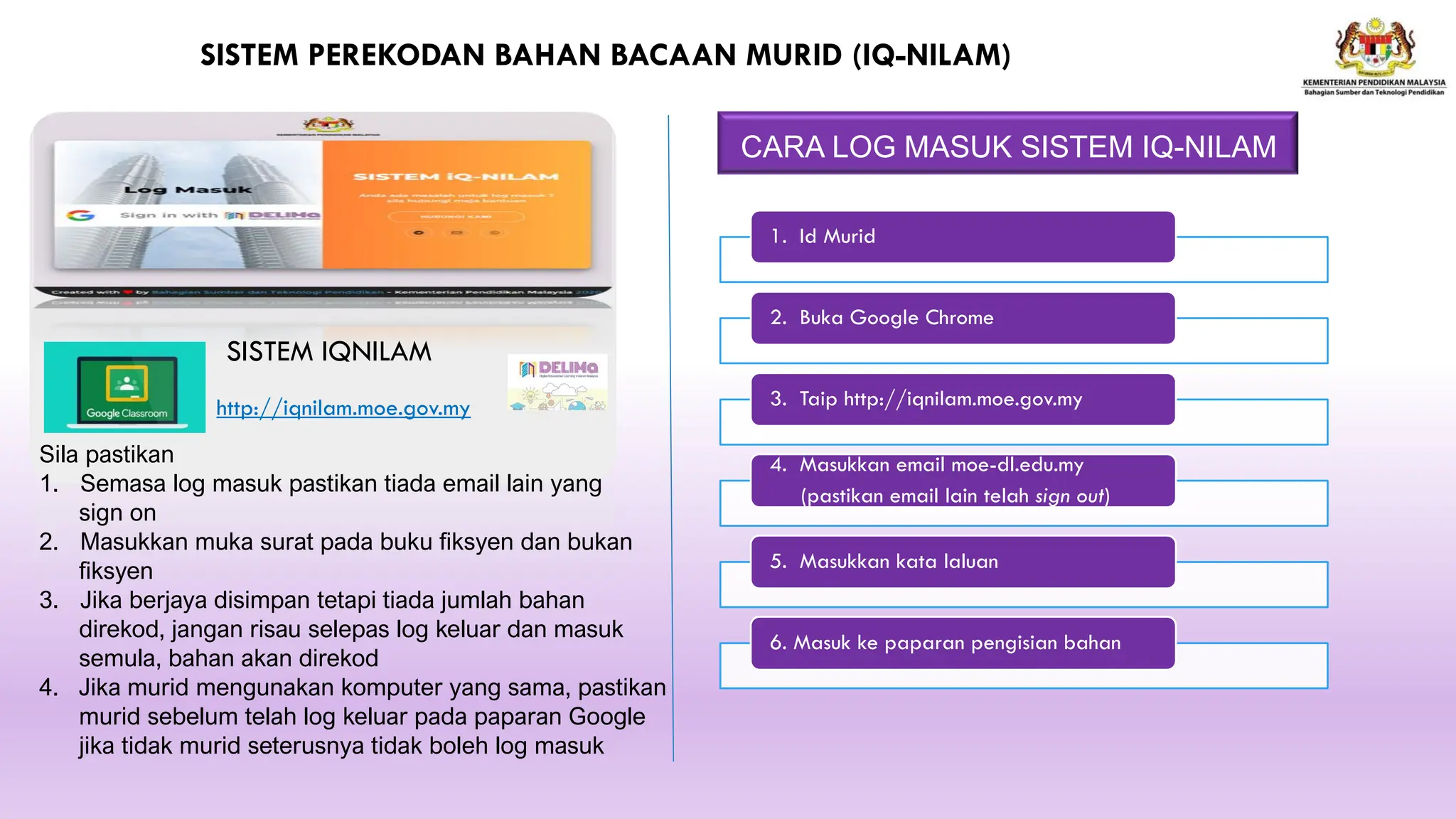 Slaid Taklimat Program NILAM 2021 malaysia | PDF