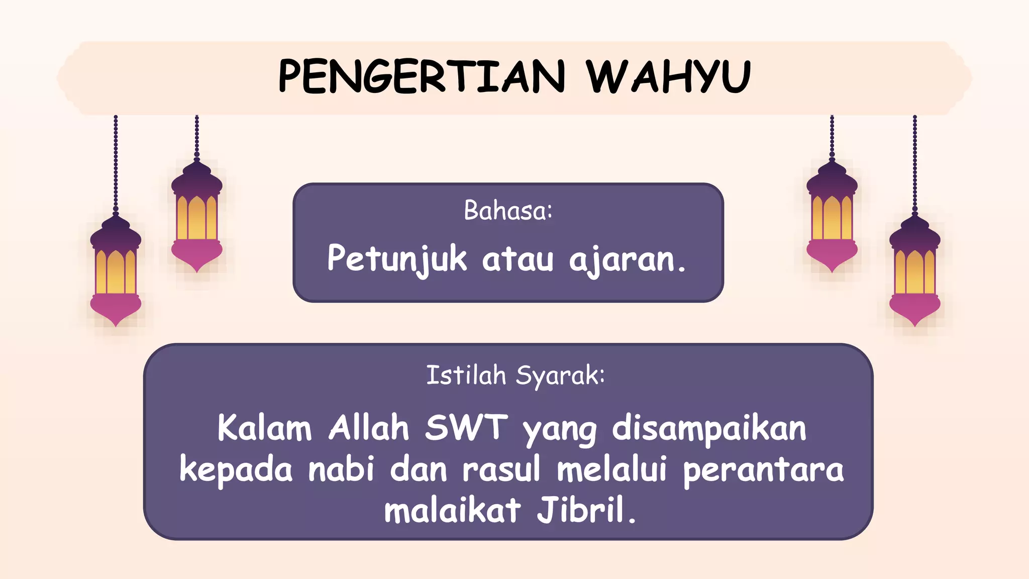 Pelantikan Sebagai Rasul: Wahyu Pertama | PPTX