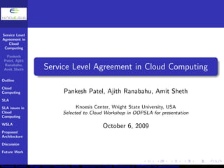 Sla in cloud | PDF
