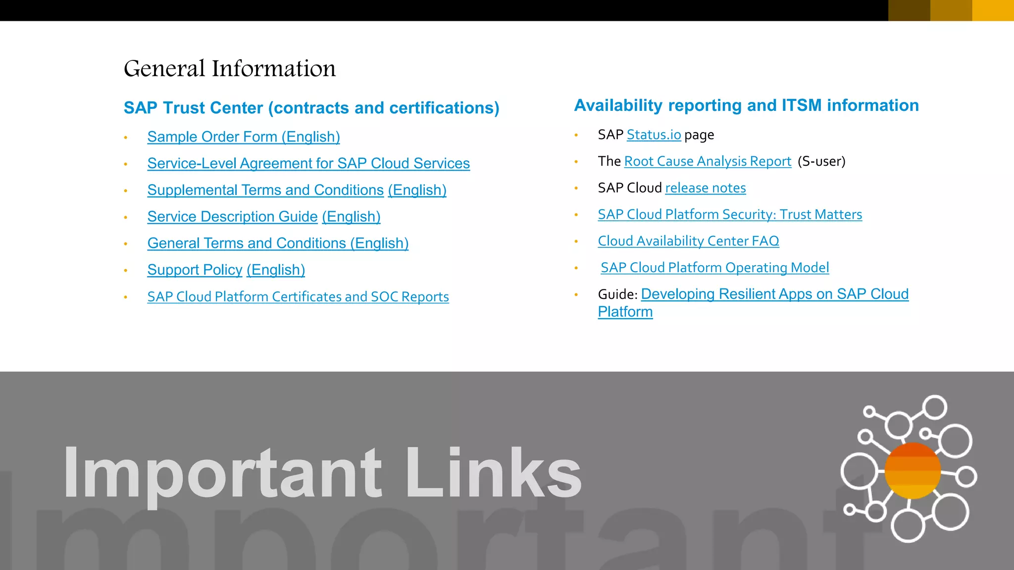 SAP Cloud Platform SLAs and ITSM Process | PPTX
