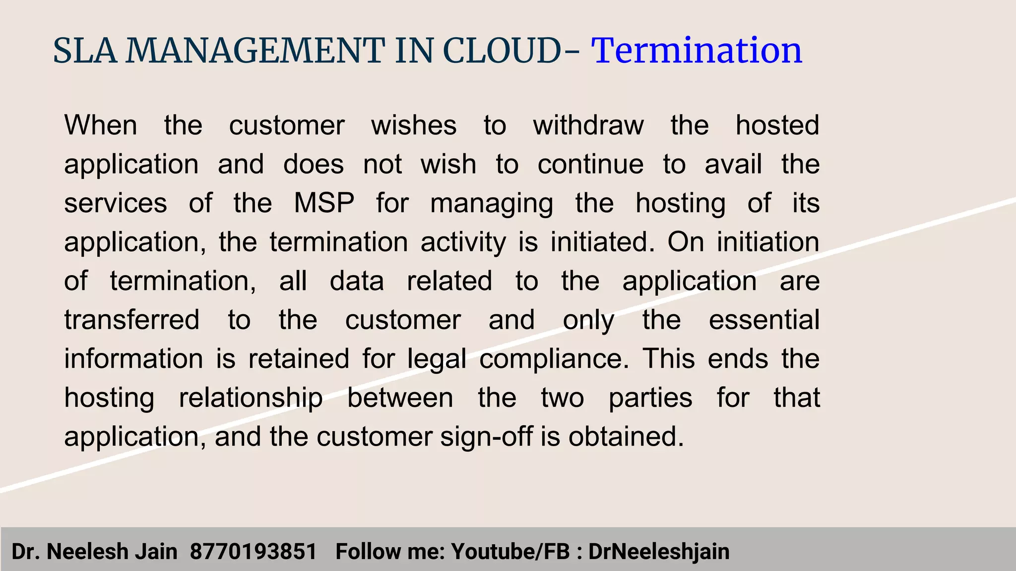 SLA Management in Cloud | PPT