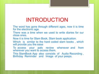 Slam Book ppt | PPTX