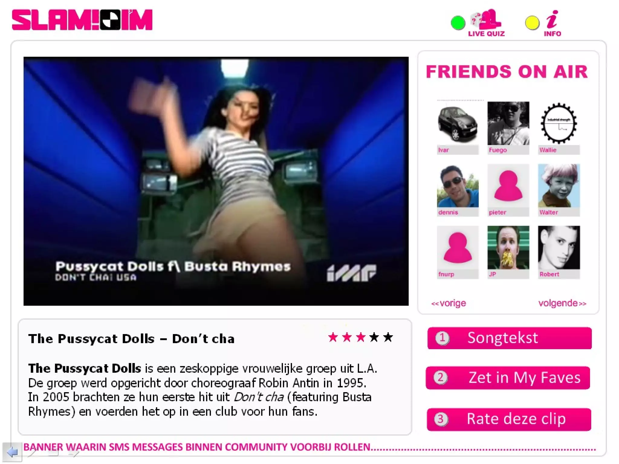 Slam! I'M - Home page - Rough design | PPT