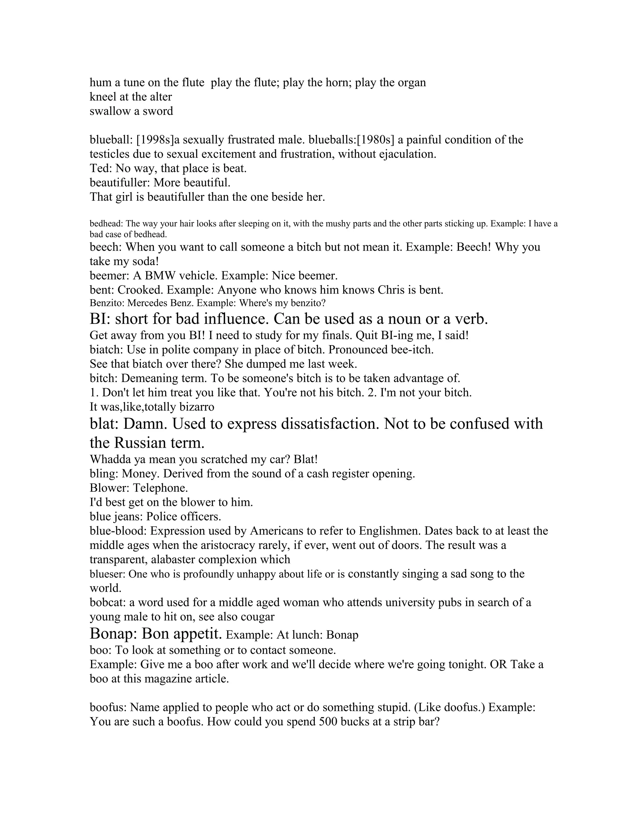 Slang 1 Street Ghetto | DOC