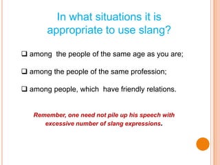 Slang | PPT