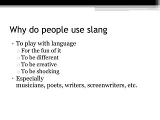 Slang | PPTX