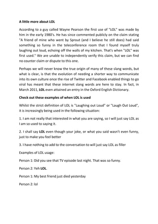 Slang dictionary text slang, internet slang, & abbreviations at ...