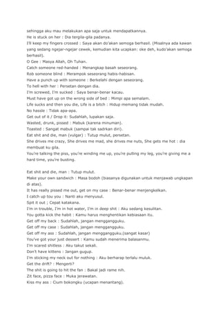 Slang of america | DOCX