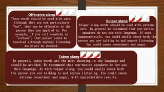 Slangs Lingüística | PPT