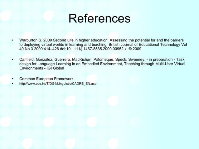 Learning in virtual worlds - the role of the classroom | PPT