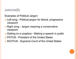 Slang versus jargon | PPTX