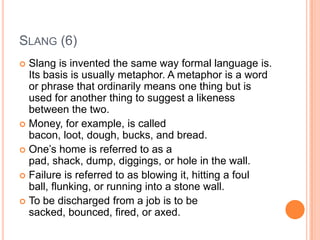 Slang versus jargon | PPTX