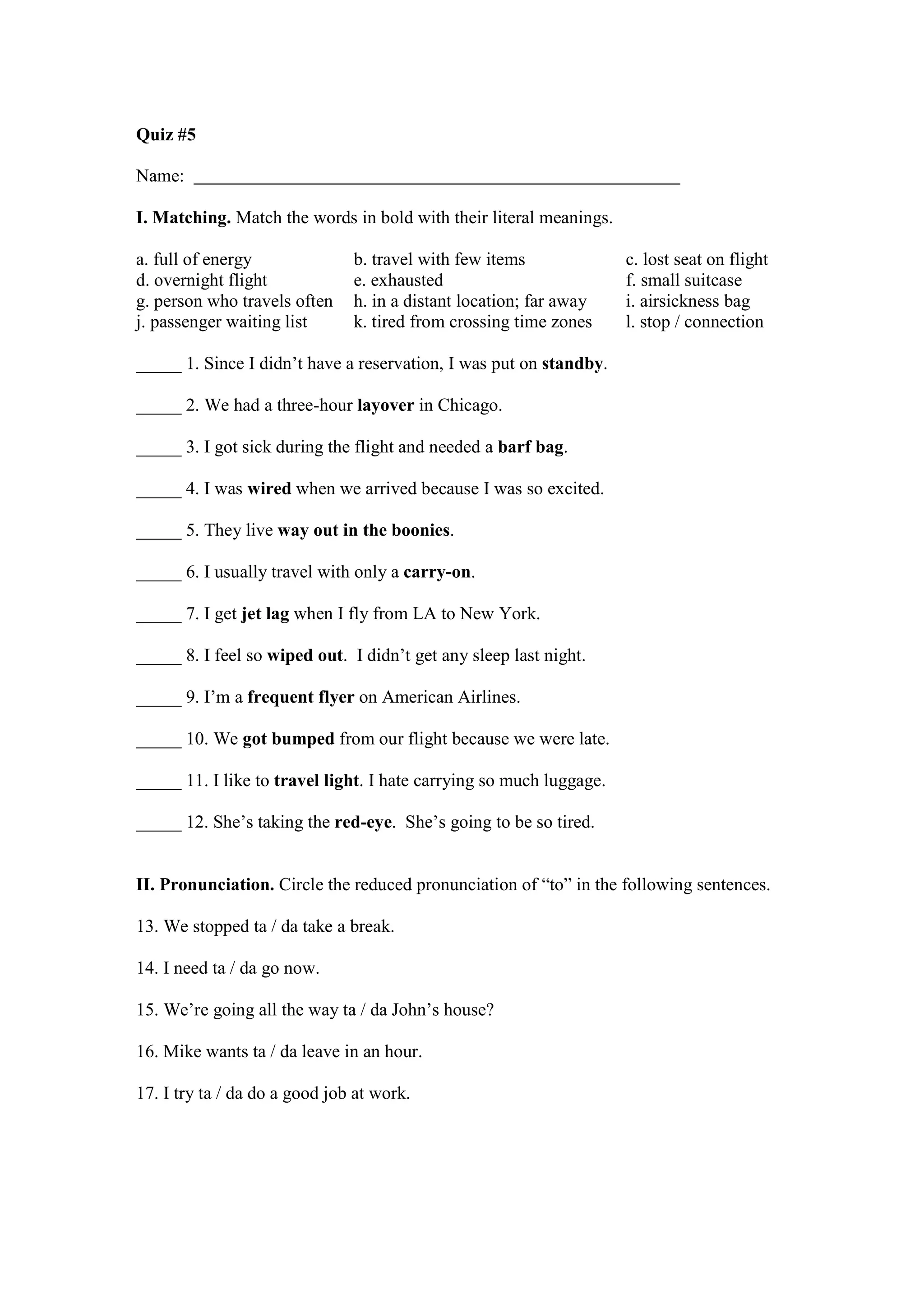 Slang worksheets quizzes | PDF