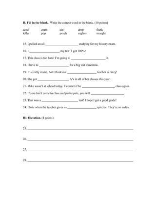 Slang worksheets quizzes | PDF