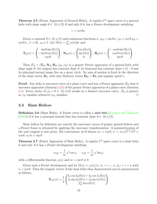 Frenet Curves and Successor Curves: Generic Parametrizations of the ...