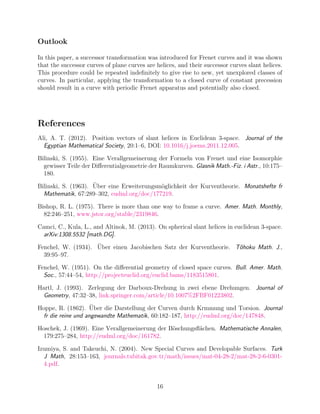 Frenet Curves and Successor Curves: Generic Parametrizations of the ...