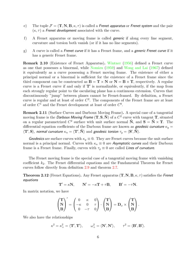Frenet Curves and Successor Curves: Generic Parametrizations of the Helix and Slant Helix | PDF