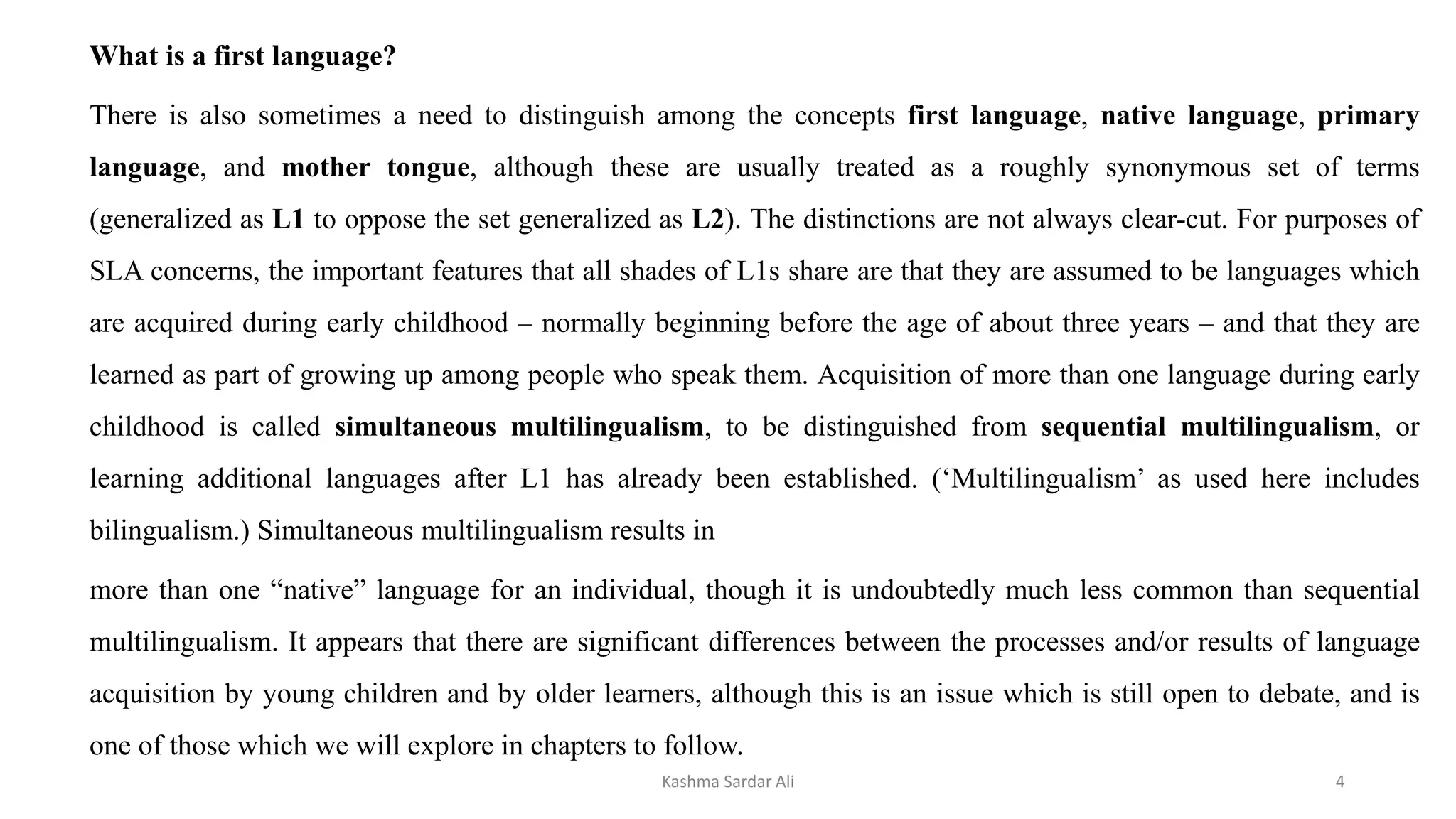 Second language acquisition | PDF