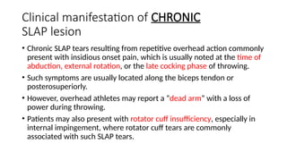 shoulder superior labrum anterior to posterior (SLAP) lesion.pptx